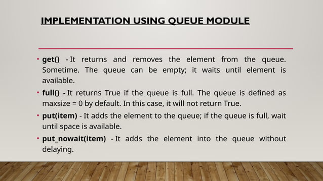 Data Structure Stack operation in python | PPTX