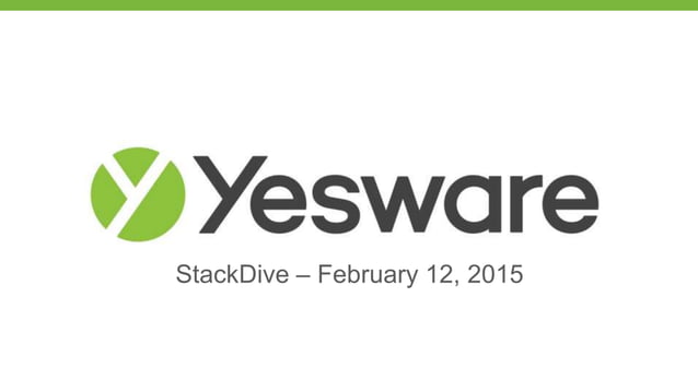StackDive: Yesware | PPT