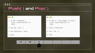 Stack - Data structure in C, C++ and Java | PPTX