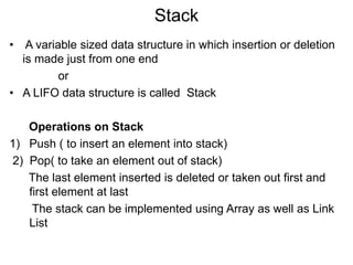 Introduction To Stack | PPT