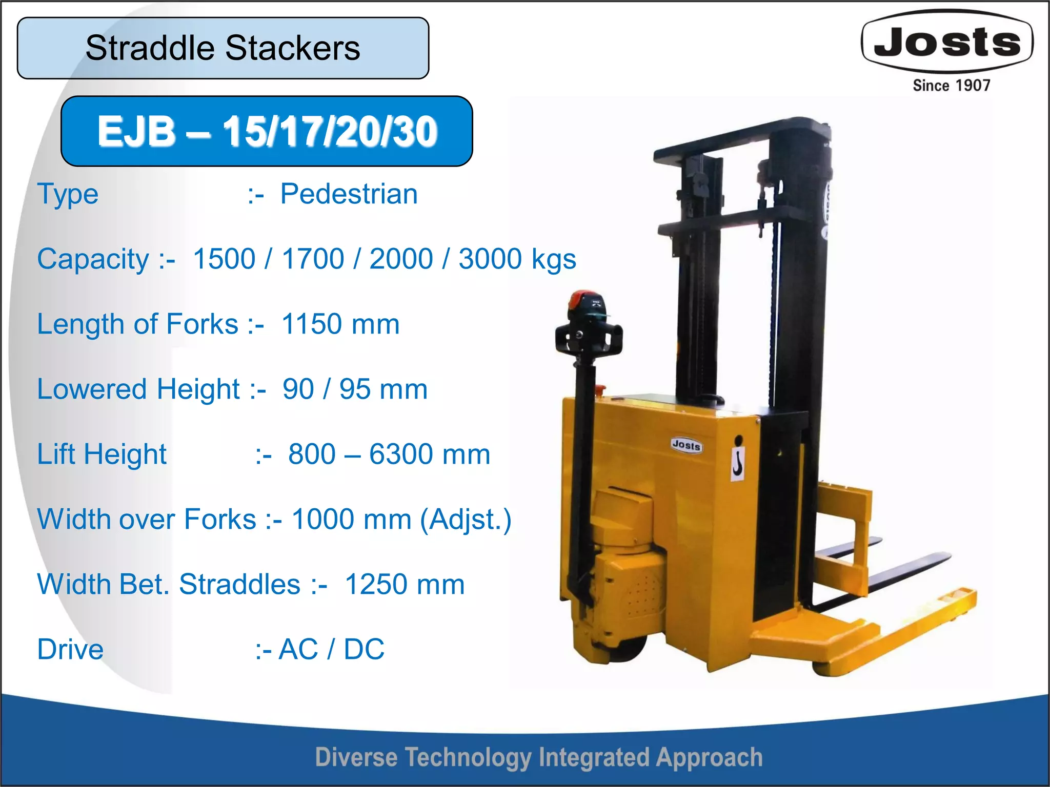 Electric Stacker | Reach Stacker | Material Handling Stacker | PDF