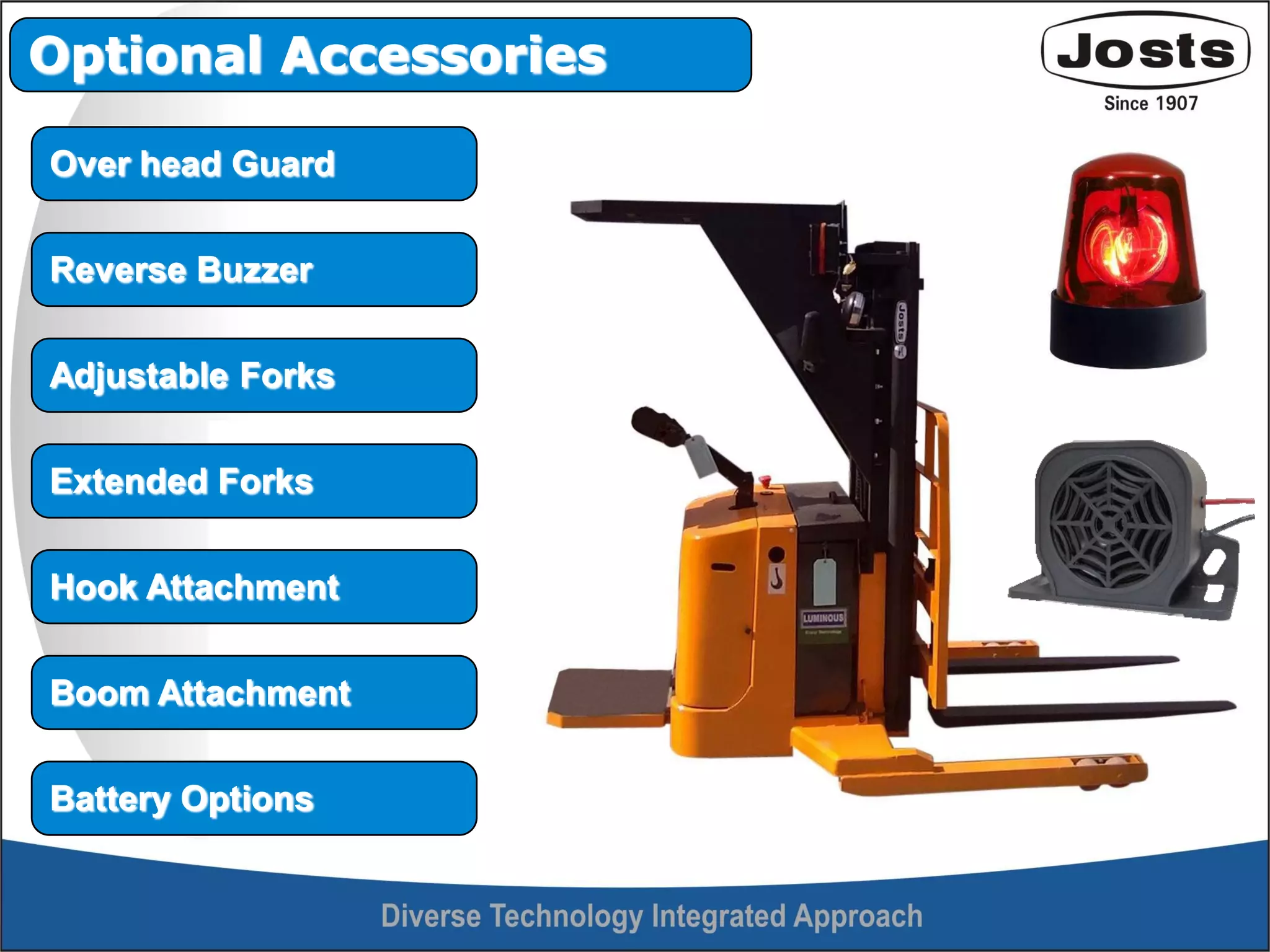Electric Stacker | Reach Stacker | Material Handling Stacker | PPT