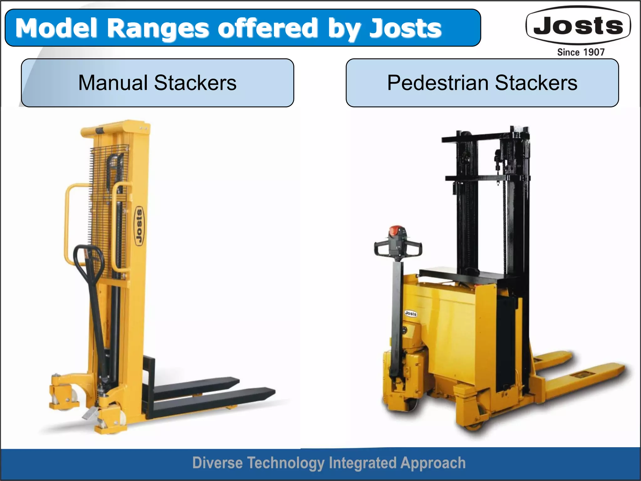 Electric Stacker | Reach Stacker | Material Handling Stacker | PDF