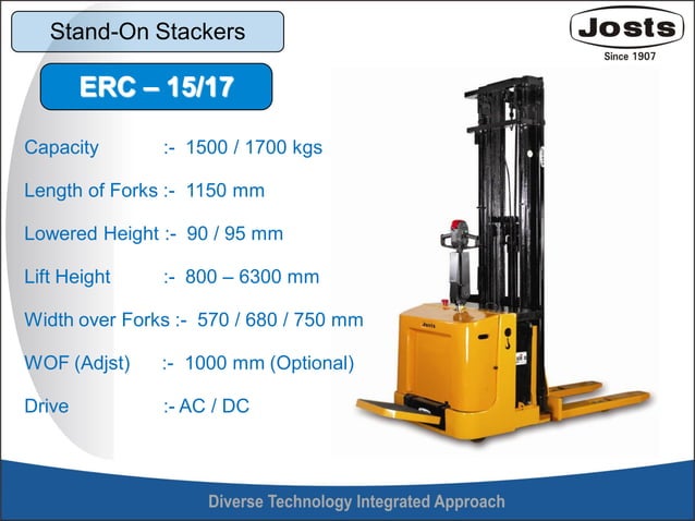 Electric Stacker | Reach Stacker | Material Handling Stacker | PDF ...