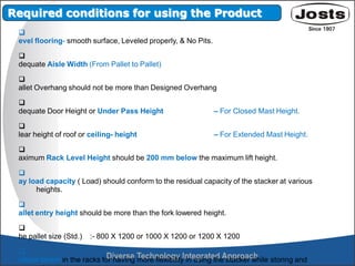 Electric Stacker | Reach Stacker | Material Handling Stacker | PDF