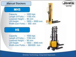 Electric Stacker | Reach Stacker | Material Handling Stacker | PDF