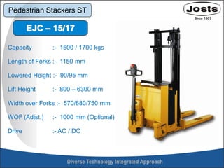 Electric Stacker | Reach Stacker | Material Handling Stacker | PDF