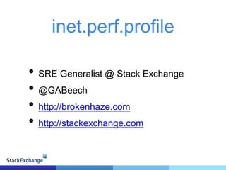 Stack Exchange Infrastructure - LISA 14 | PPTX | Web Development | Internet