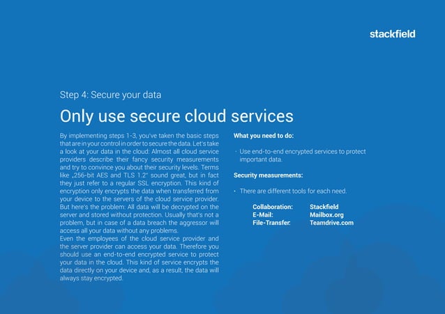 Stackfield Cloud Security 101 | PDF