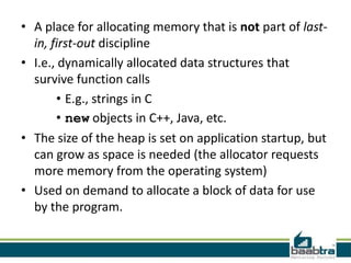Functions with Heap and stack | PPTX