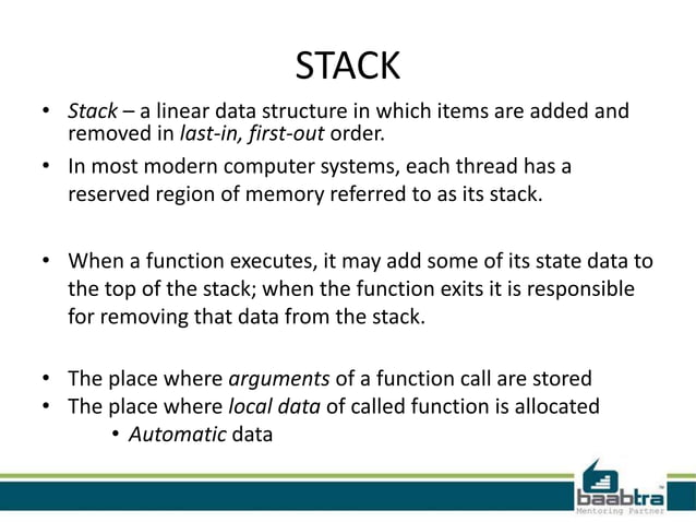 Functions with Heap and stack | PPT