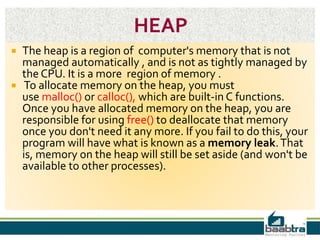 Stack & heap | PPT