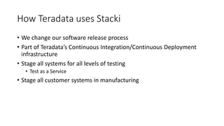 How Teradata uses Stacki | PPT