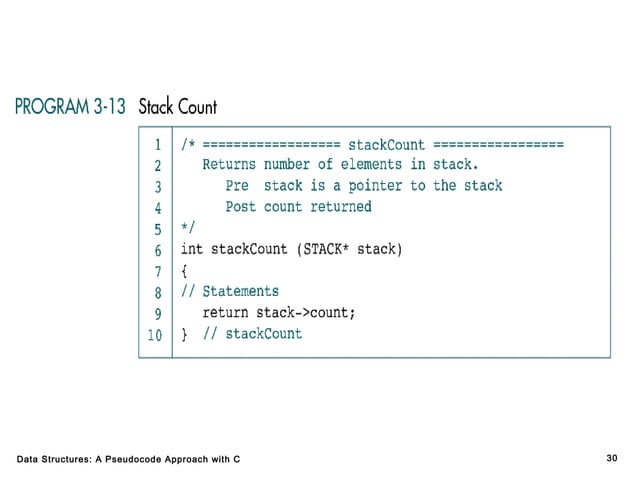 Stack implementation using c | PPT | Programming Languages | Computing