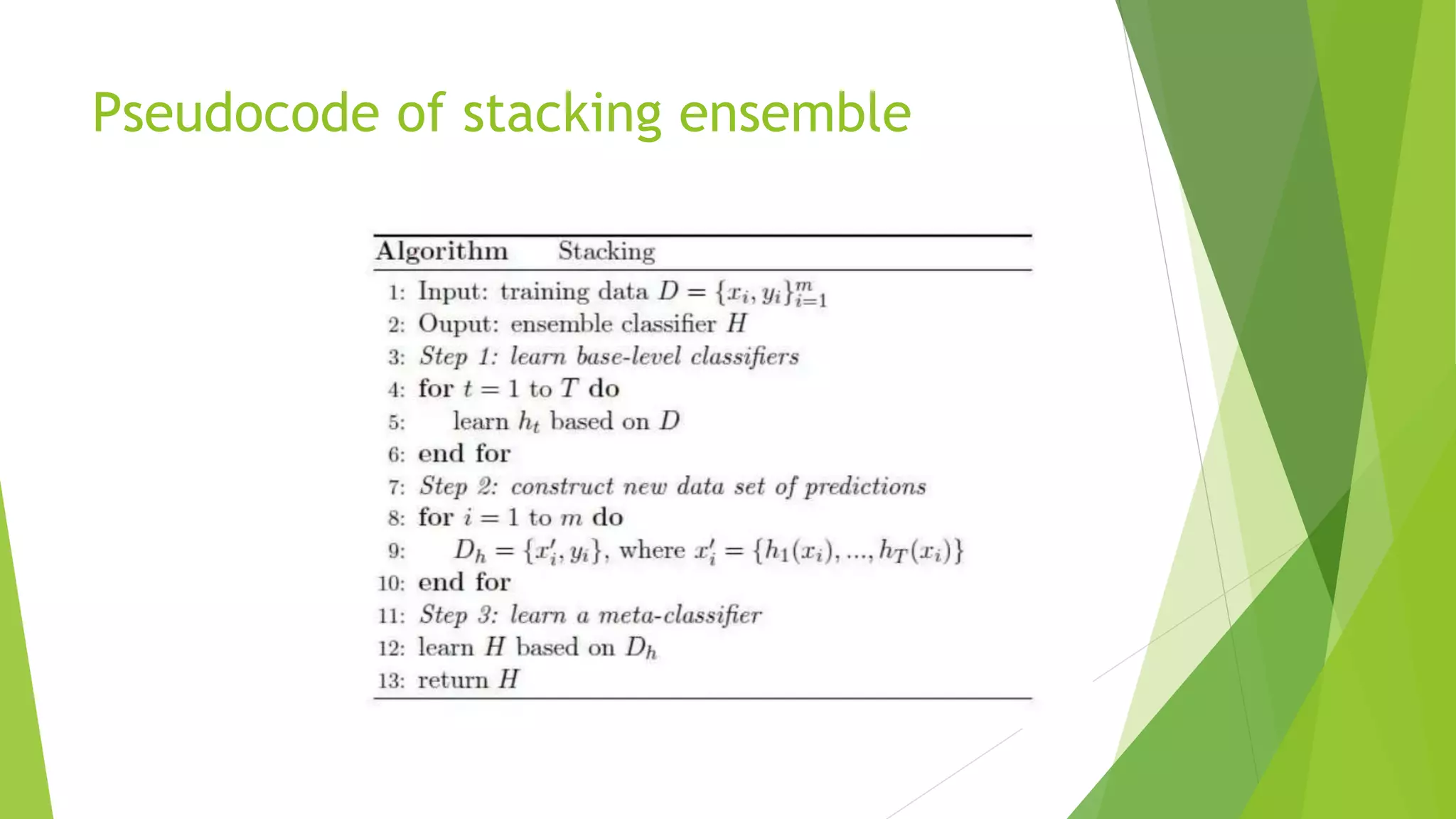 Stacking ensemble | PPTX