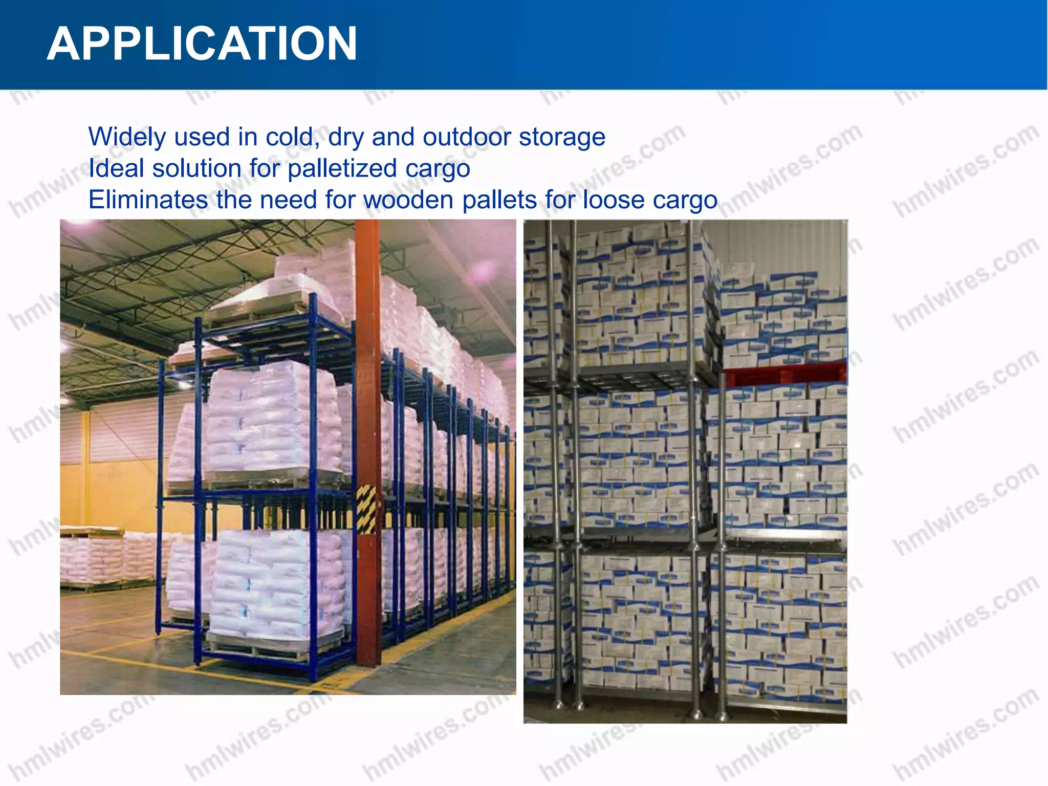 Stacking pallet rack HML-M1 | PPTX