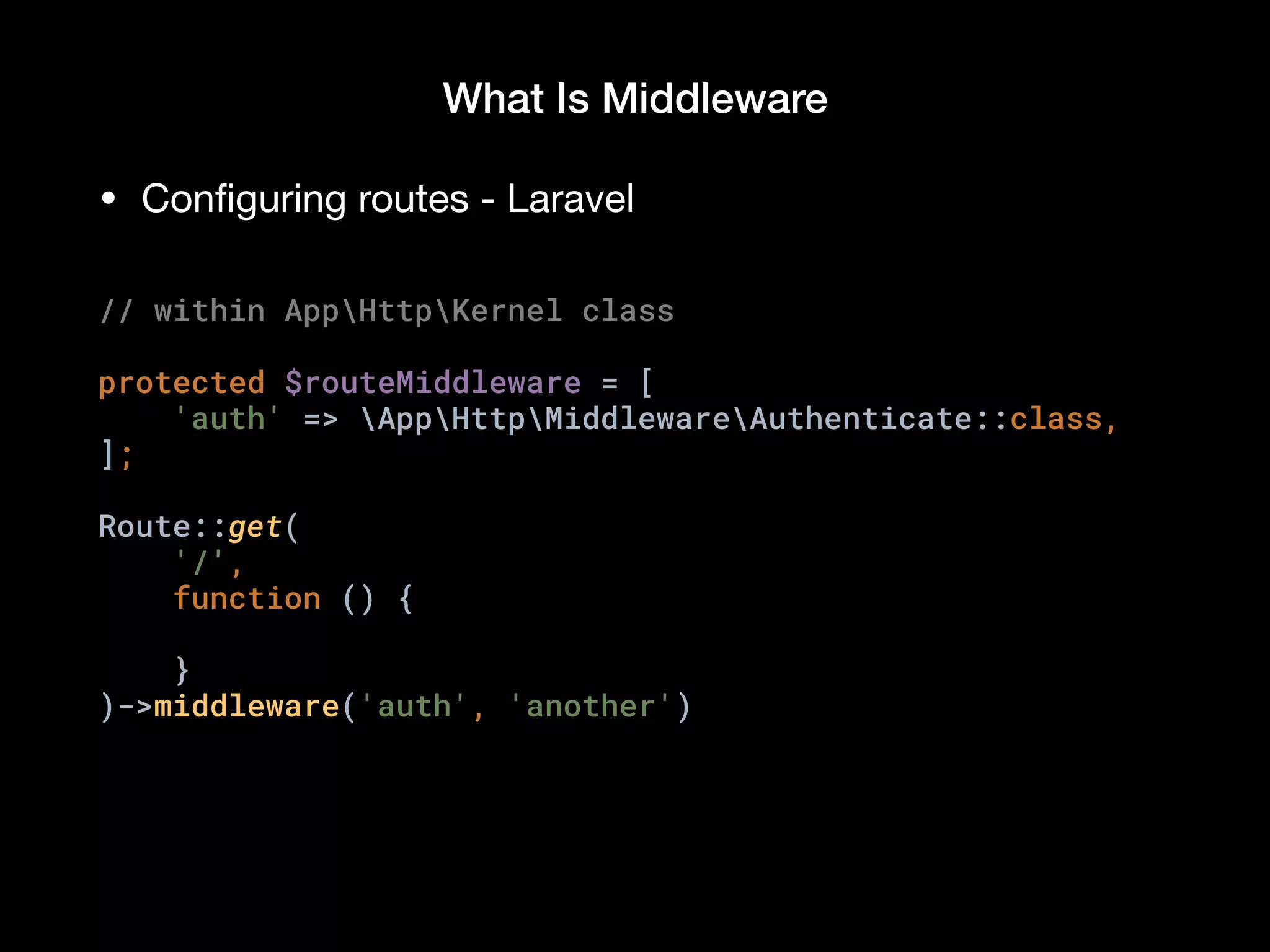 Stacking Up Middleware | PPT