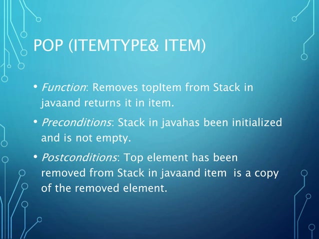 Stack In Java Data Structure Muhammed Ppt