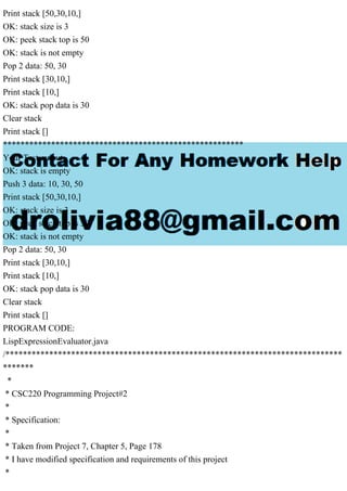 StackInterface An interface for the ADT stack. Do not modif.pdf | Programming Languages | Computing