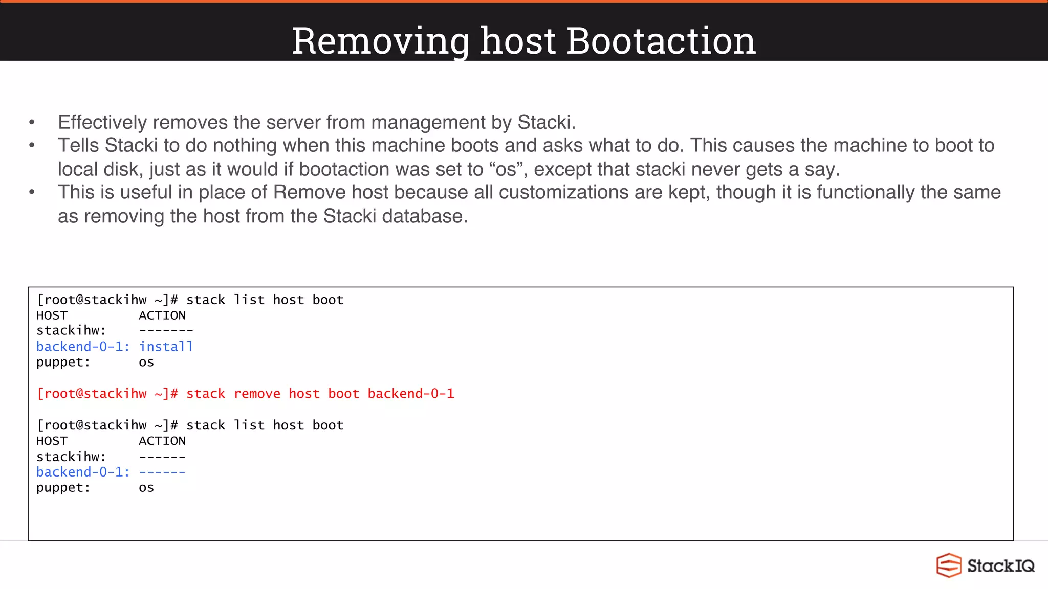 Stacki: Remove Commands | PPT