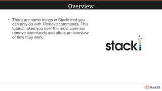 Stacki: Remove Commands | PPT