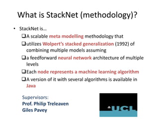 StackNet Meta-Modelling framework | PPT