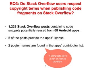 Stack overflow code_laundering | PPT