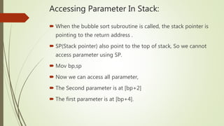 Stack and; parameters passing through stack | PPTX