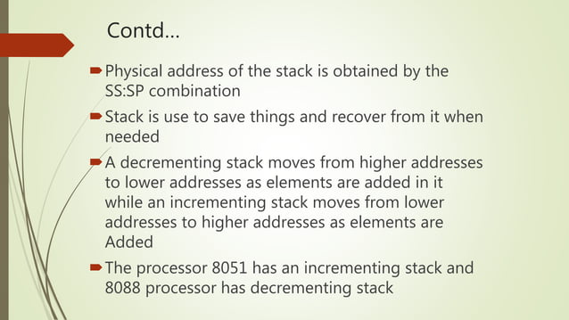 Stack and; parameters passing through stack | PPTX