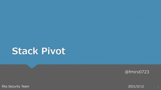 Stack Pivot Pptx