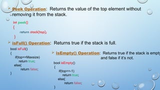 stack_ppt_DSA(sudipta samanta).pptx push,pop,peek operation | PPTX | Programming Languages ...