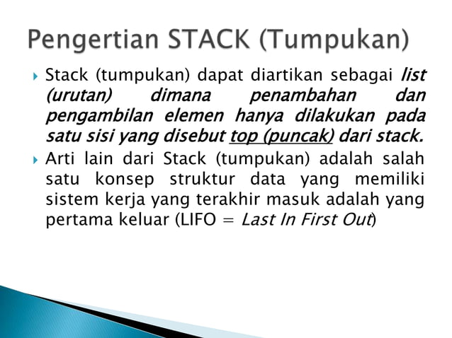 Stack & queue by stanly maarende | PPTX