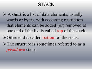Stack & queue | PPT