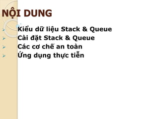 Stack & queue | PPT