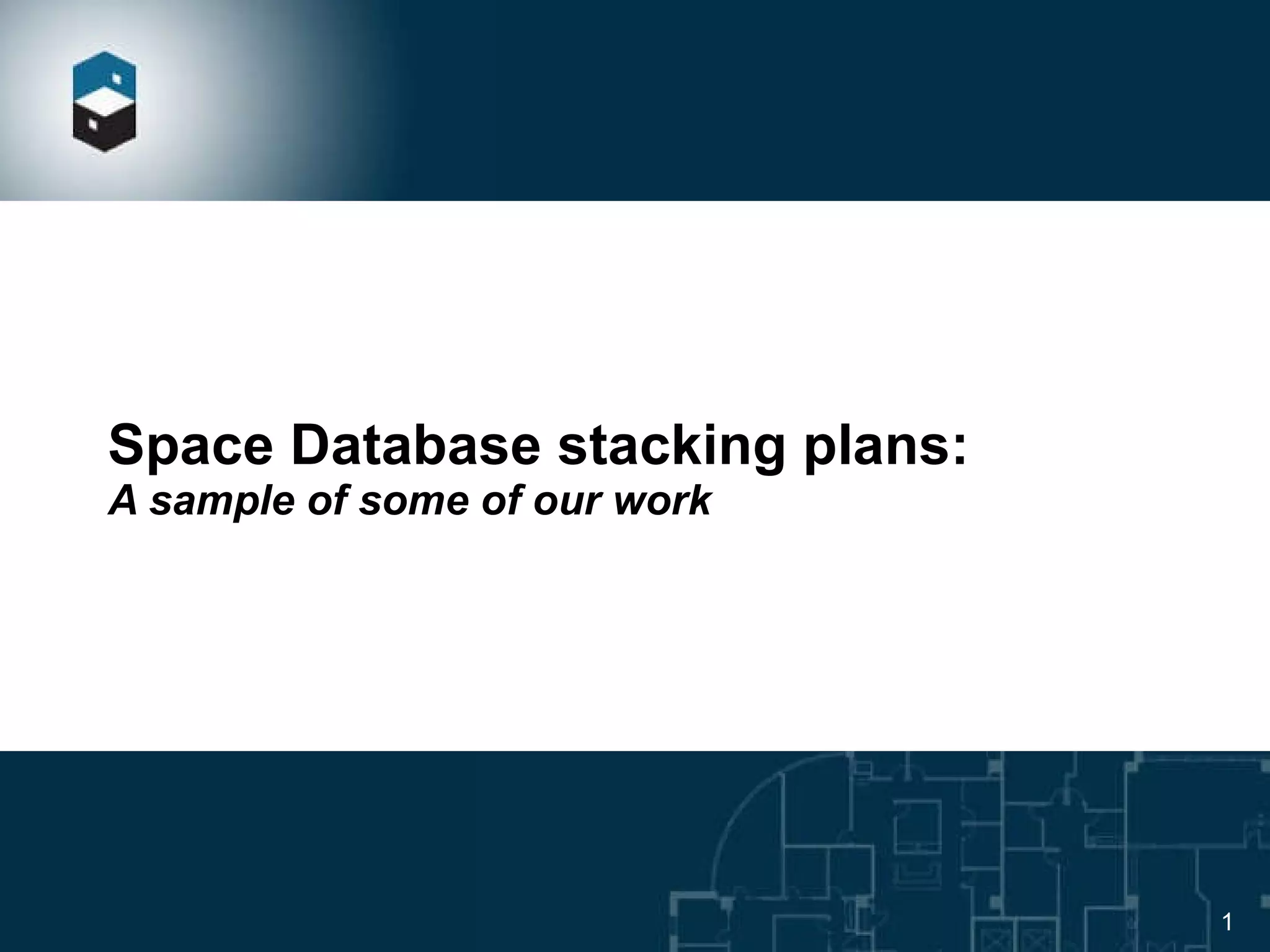 Space Database Sacking Plans | PPT