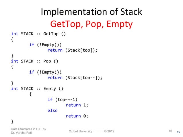 Stacks in algorithems & data structure | PPT