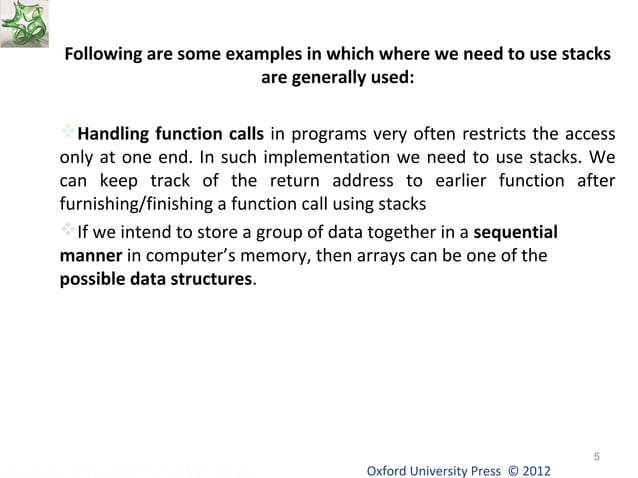 Stacks in algorithems & data structure | PPT