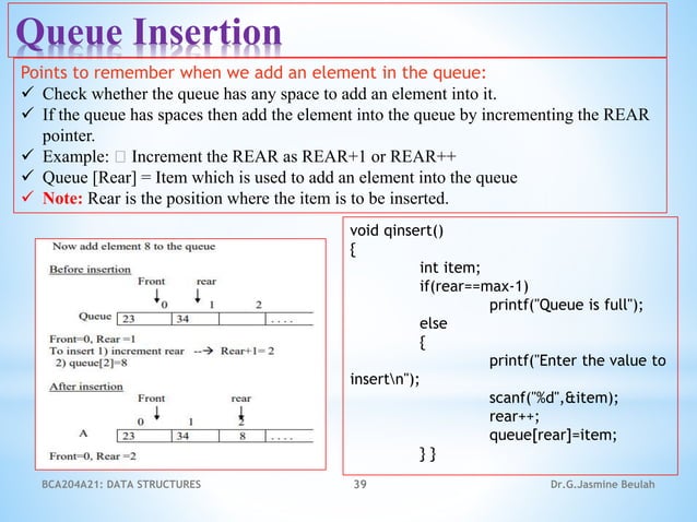 Stacks and Queue - Data Structures | PPTX | Programming Languages ...
