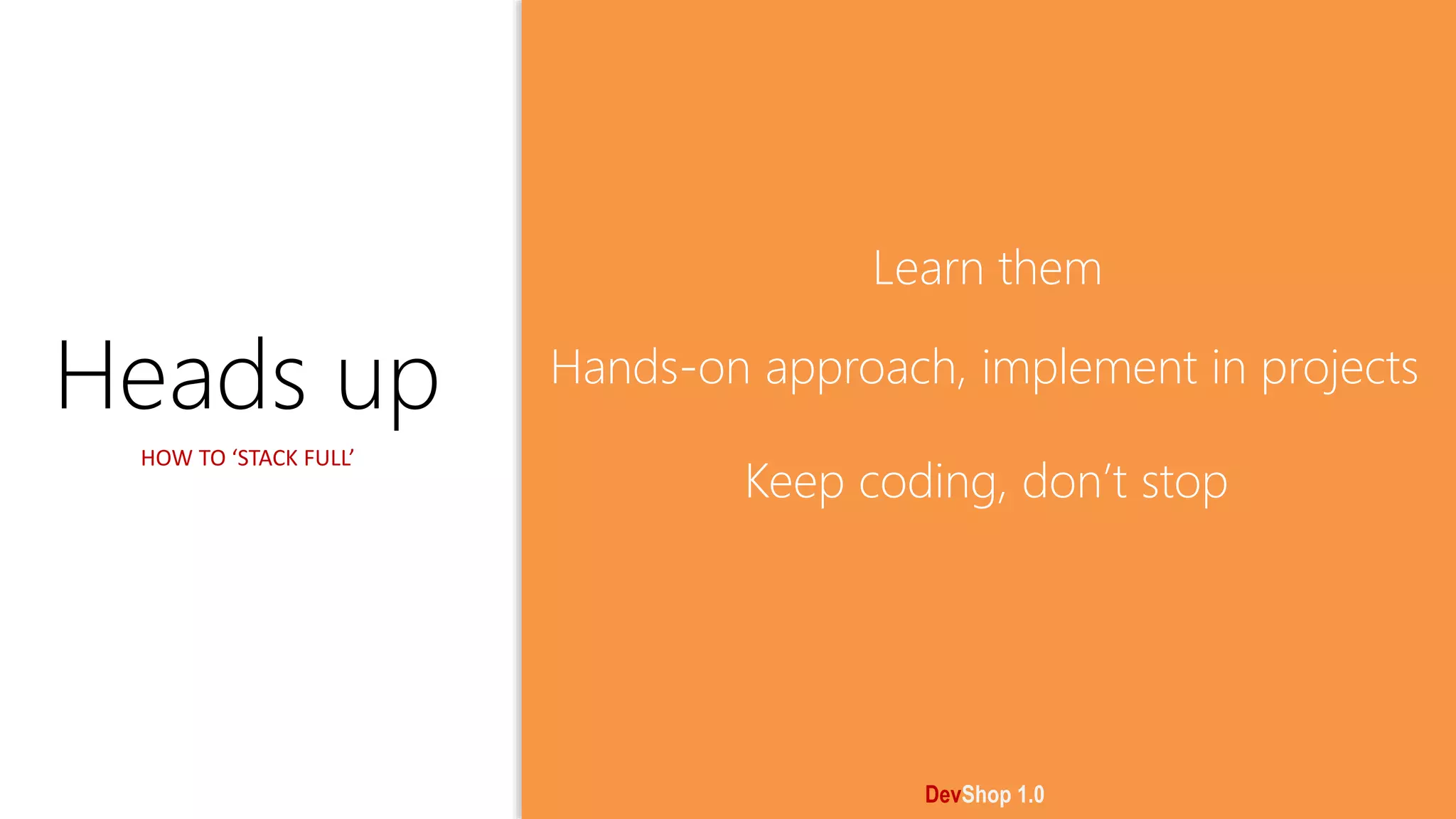 Growing into FULL STACK programming | PPT
