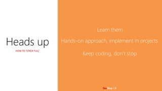 Growing into FULL STACK programming | PPT