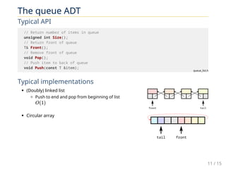 Stacks and Queues - C++ introduction to stacks and queues | PDF