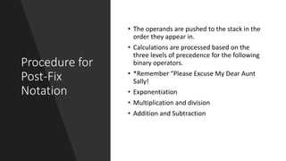 Stacks and Mathematical Expressions | PPT