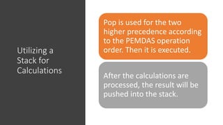 Stacks and Mathematical Expressions | PPT