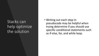 Stacks and Mathematical Expressions | PPT