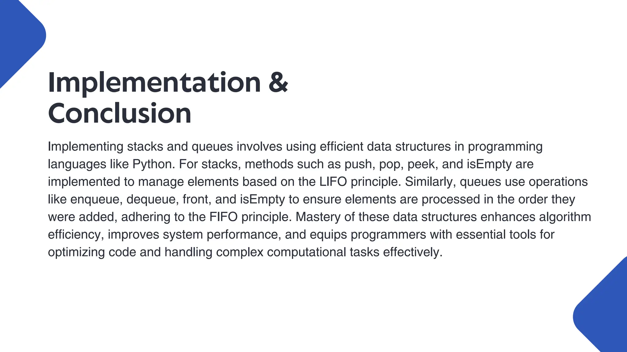 Stacks And Queues Essential Data Structures For Efficient Computing With Hiike Ppt 5434