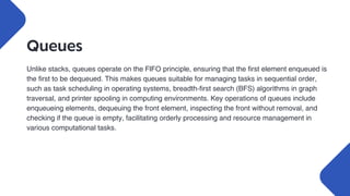 Stacks and Queues: Essential Data Structures for Efficient Computing ...