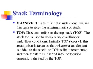 stack data structure and its applications , advantages, disadvantages ...