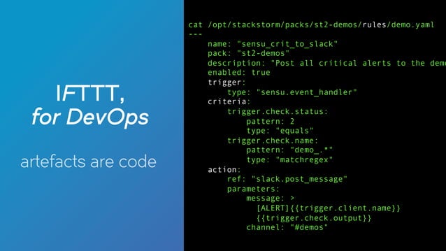StackStrom: If-This-Than-That for Devops Automation | PPT