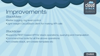 Stacktician - CloudStack Collab Conference 2014 | PPT