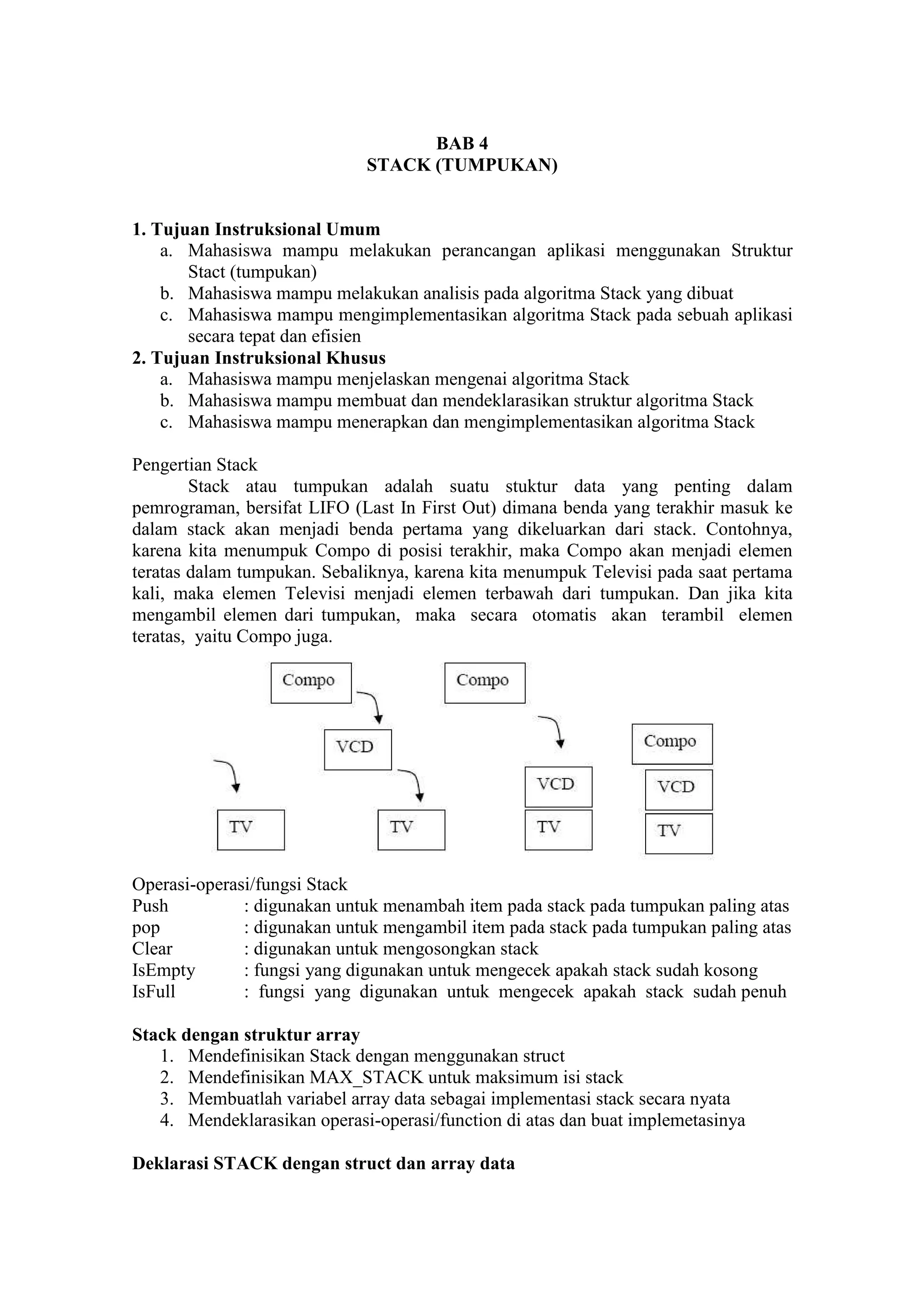 Stack tumpukan | PDF